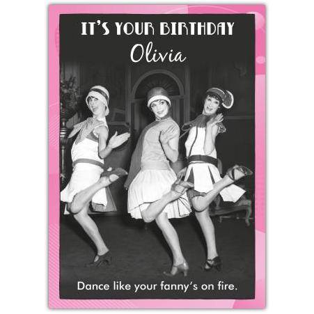 Birthday Vintage Flapper Greeting Card Greeting Card Greetingsie 2000 04460