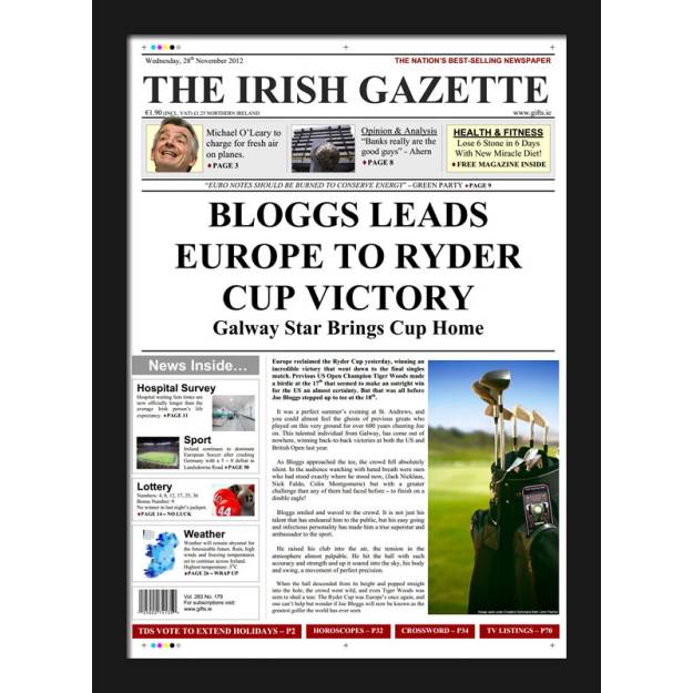 Golf Newspaper Spoof - MALE - | 380-010-PW | gifts .ie
